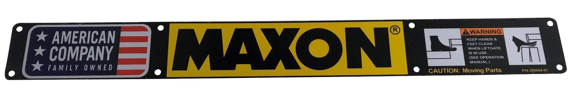 MAXON PLATE NAME & DECALS (280004-01)