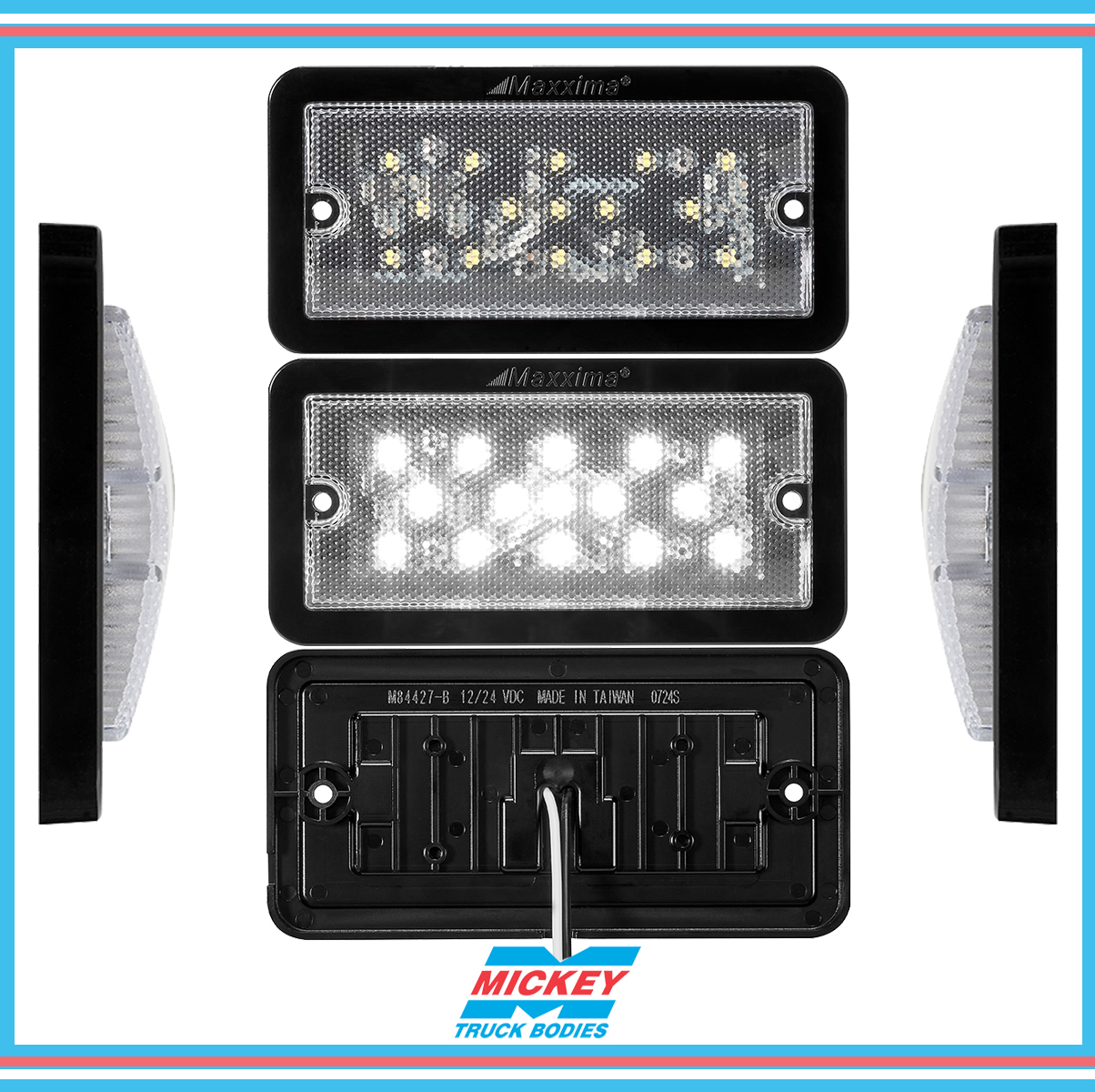 mickeyparts.com: 3" X 6" Rectangular Dome Light 650 Lumens