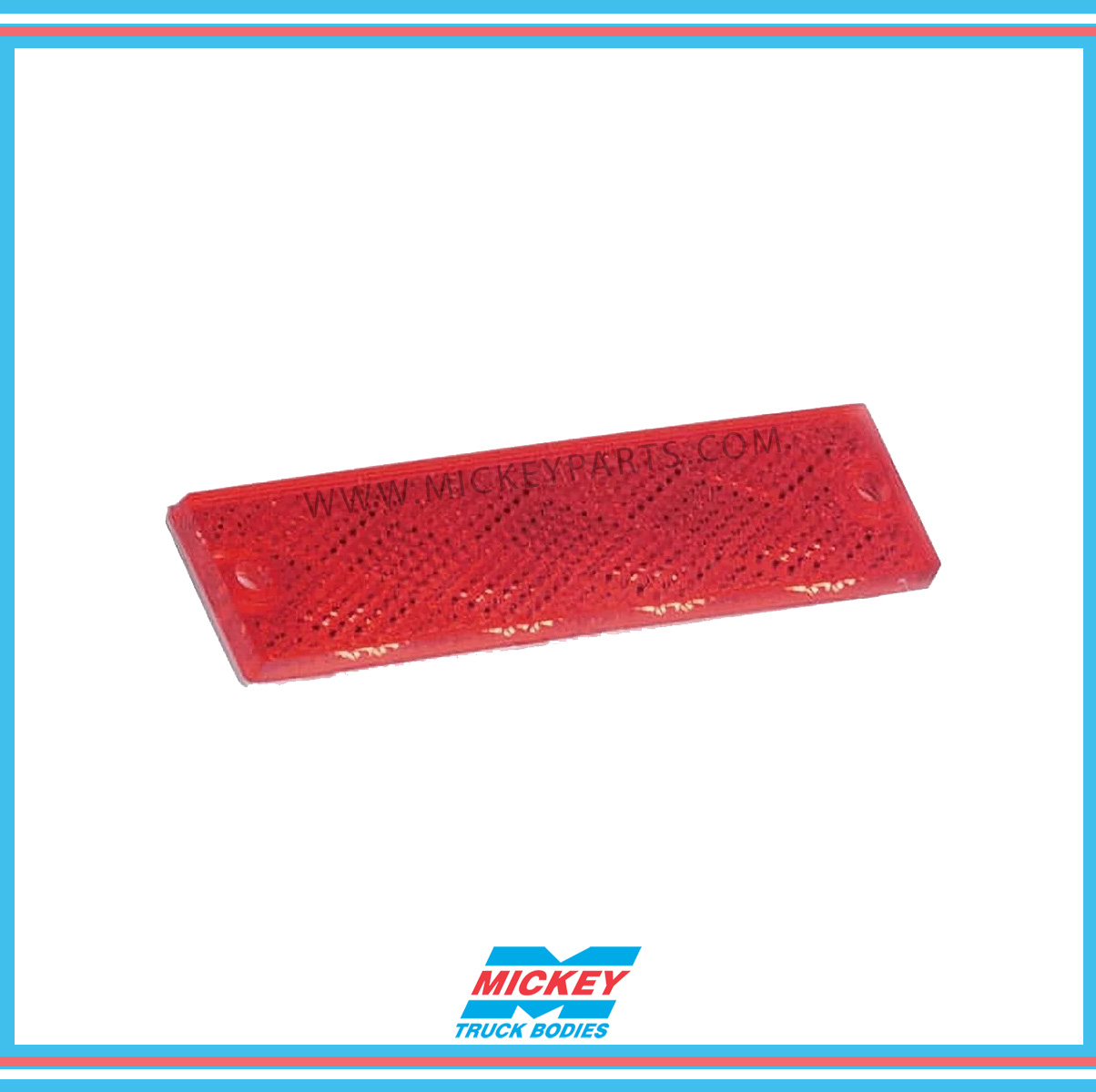 mickeyparts.com: Red Rectangle Reflector